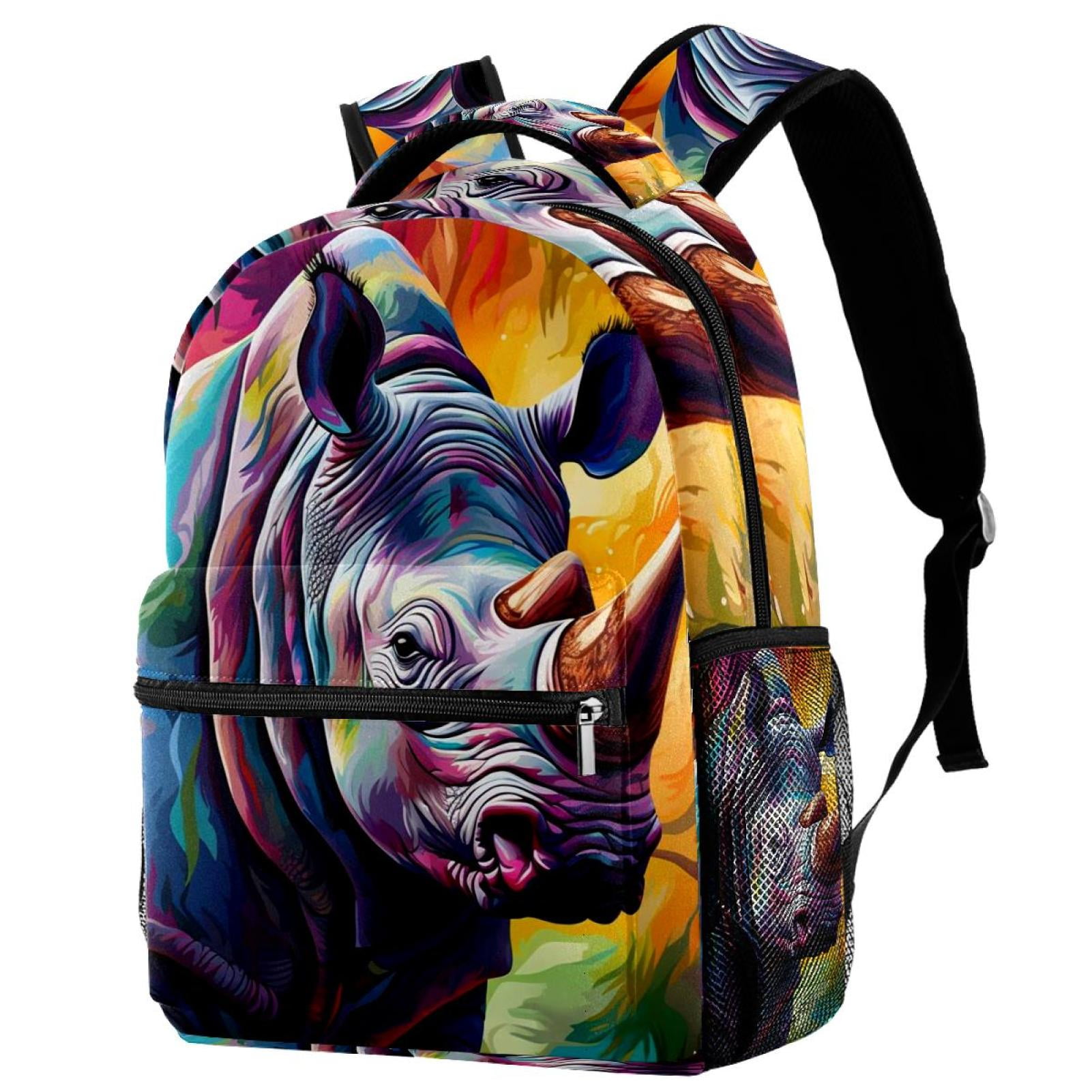 Rhinoceros Colored Lightweight Backpacks Roomy Interior, Casual ...