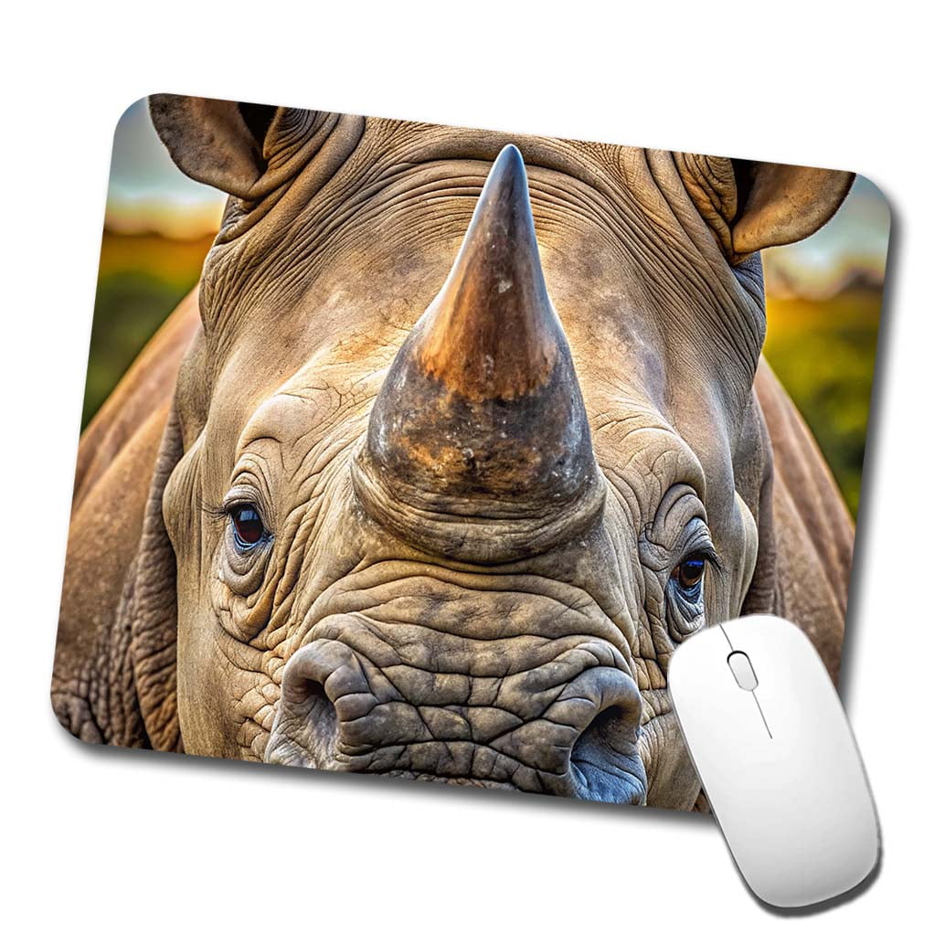 Rhinoceros Face Mouse Pad Low Profile Gaming Mat - Walmart.com
