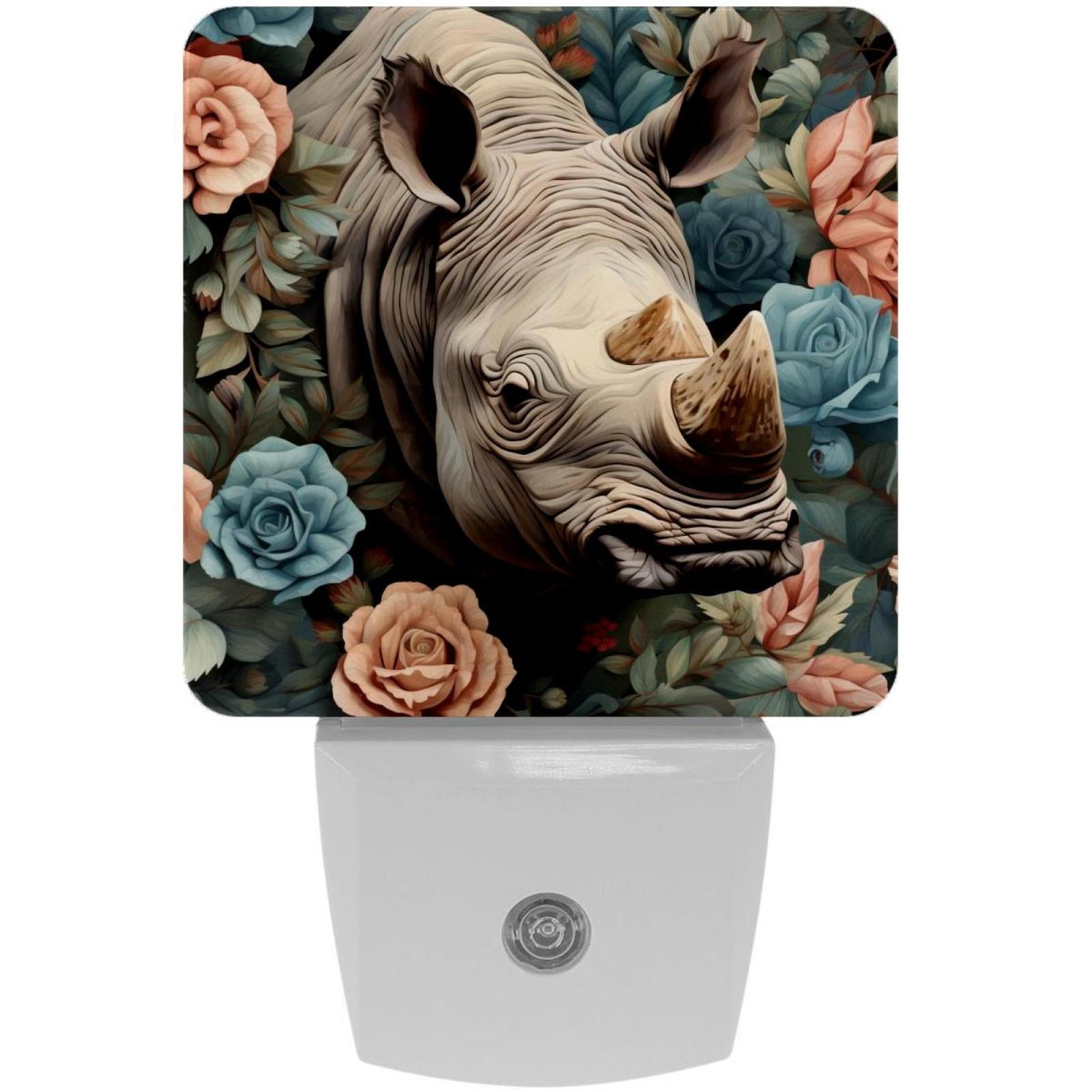 Rhinoceros LED Square Night Lights - Modern and Versatile Plug-in ...