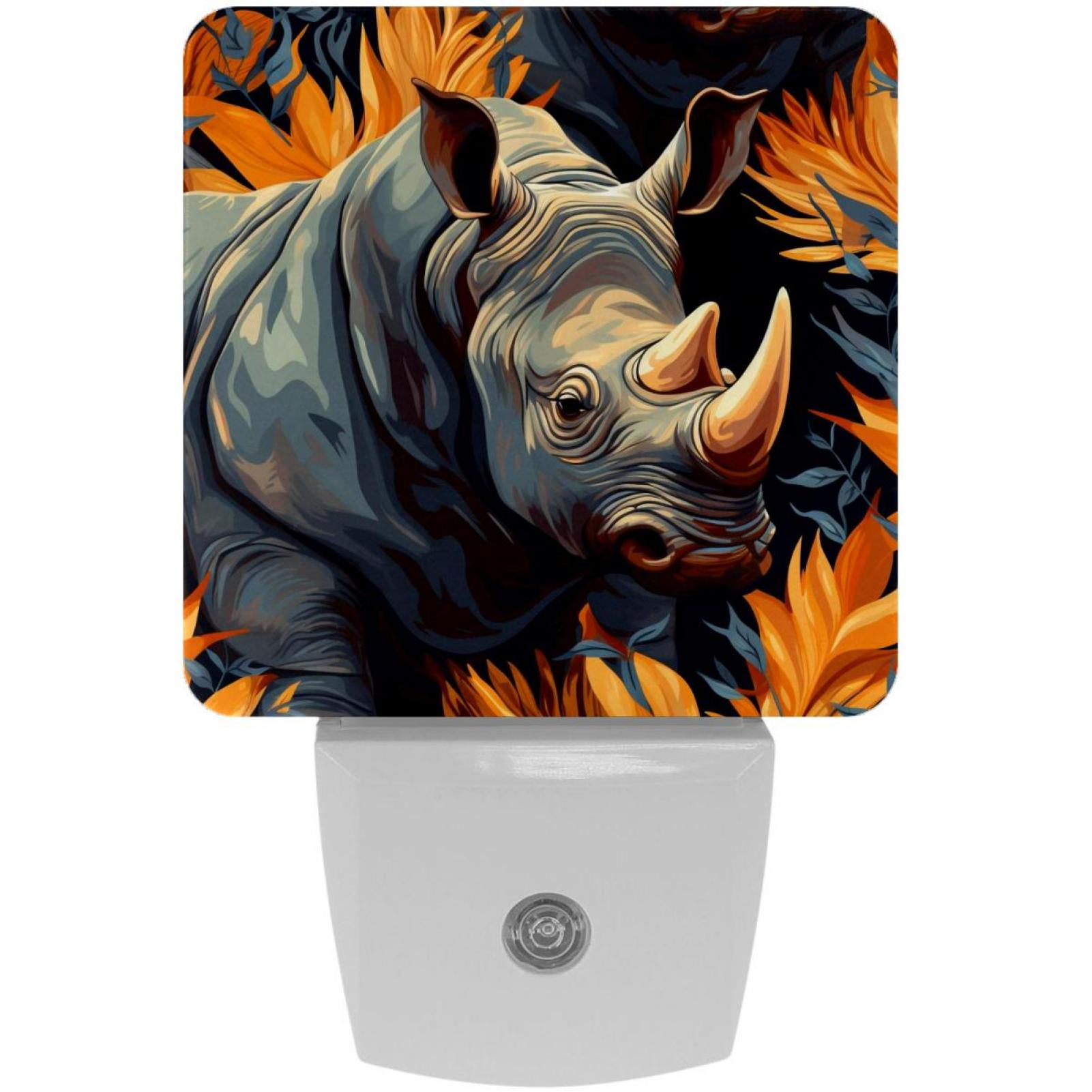 Rhinoceros LED Square Night Lights - Modern and Versatile Plug-in ...