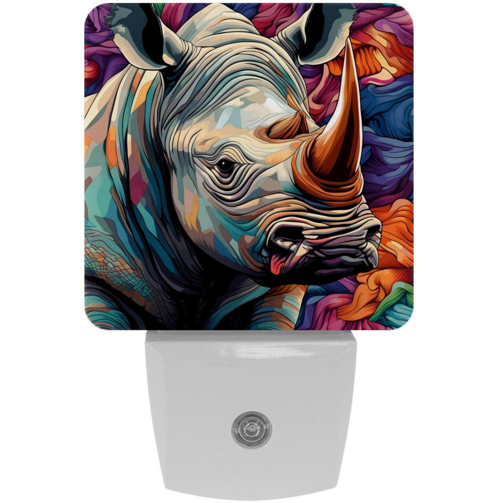 Rhinoceros LED Square Night Lights - Small and Bright Illumination for ...