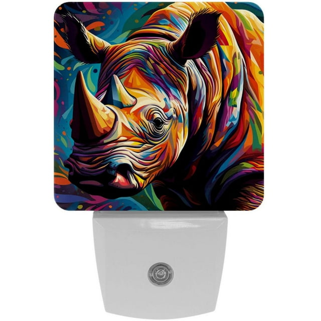 Rhinoceros LED Square Night Lights - Stylish and Energy-Efficient ...