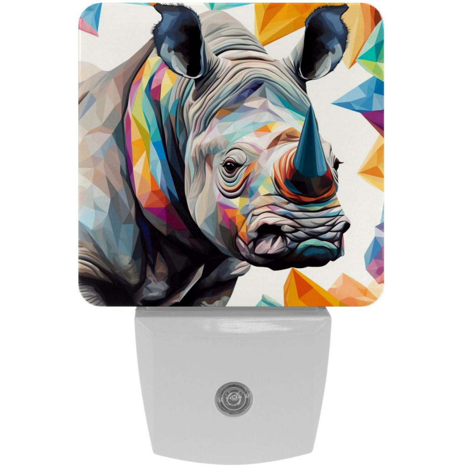 Rhinoceros LED Square Night Lights - Stylish and Energy-Efficient ...