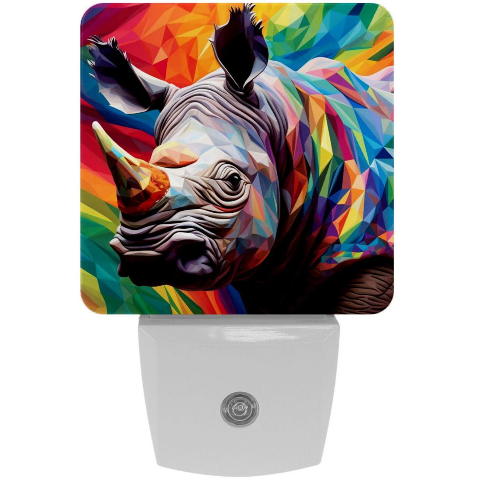 Rhinoceros LED Square Night Lights - Stylish and Functional Nightlight ...