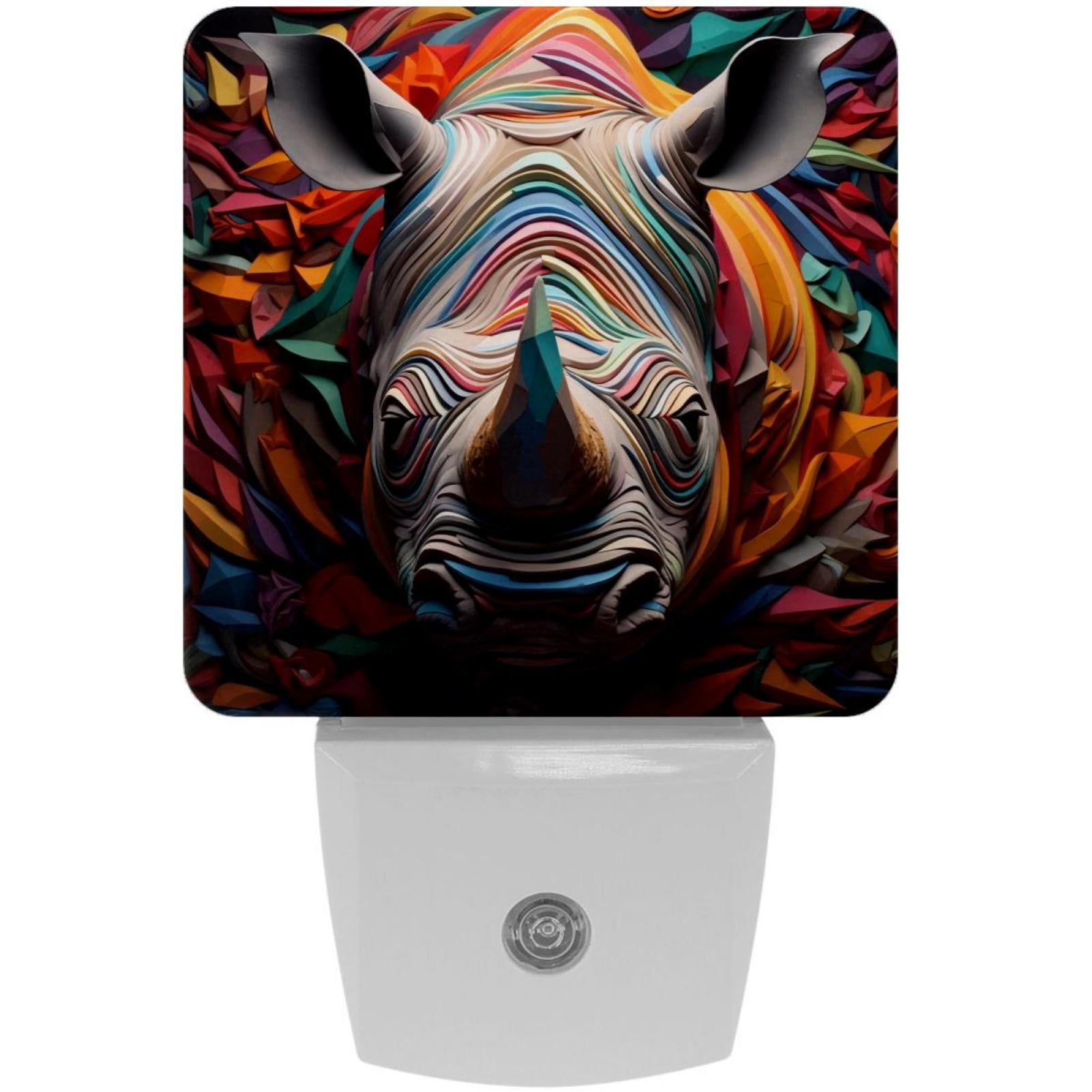 Rhinoceros LED Square Night Lights - Stylish and Functional Nightlight ...