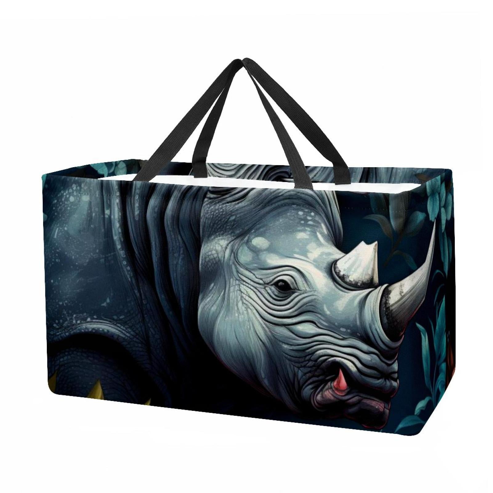 Rhinoceros Large Capacity Reusable Foldable Cube Organizer with Oxford ...