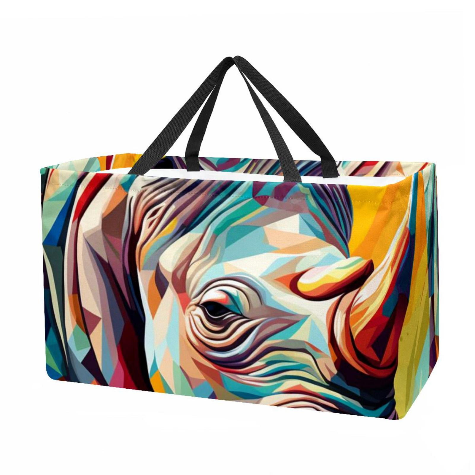 Rhinoceros Large Capacity Reusable Foldable Laundry Bag & Picnic Basket ...