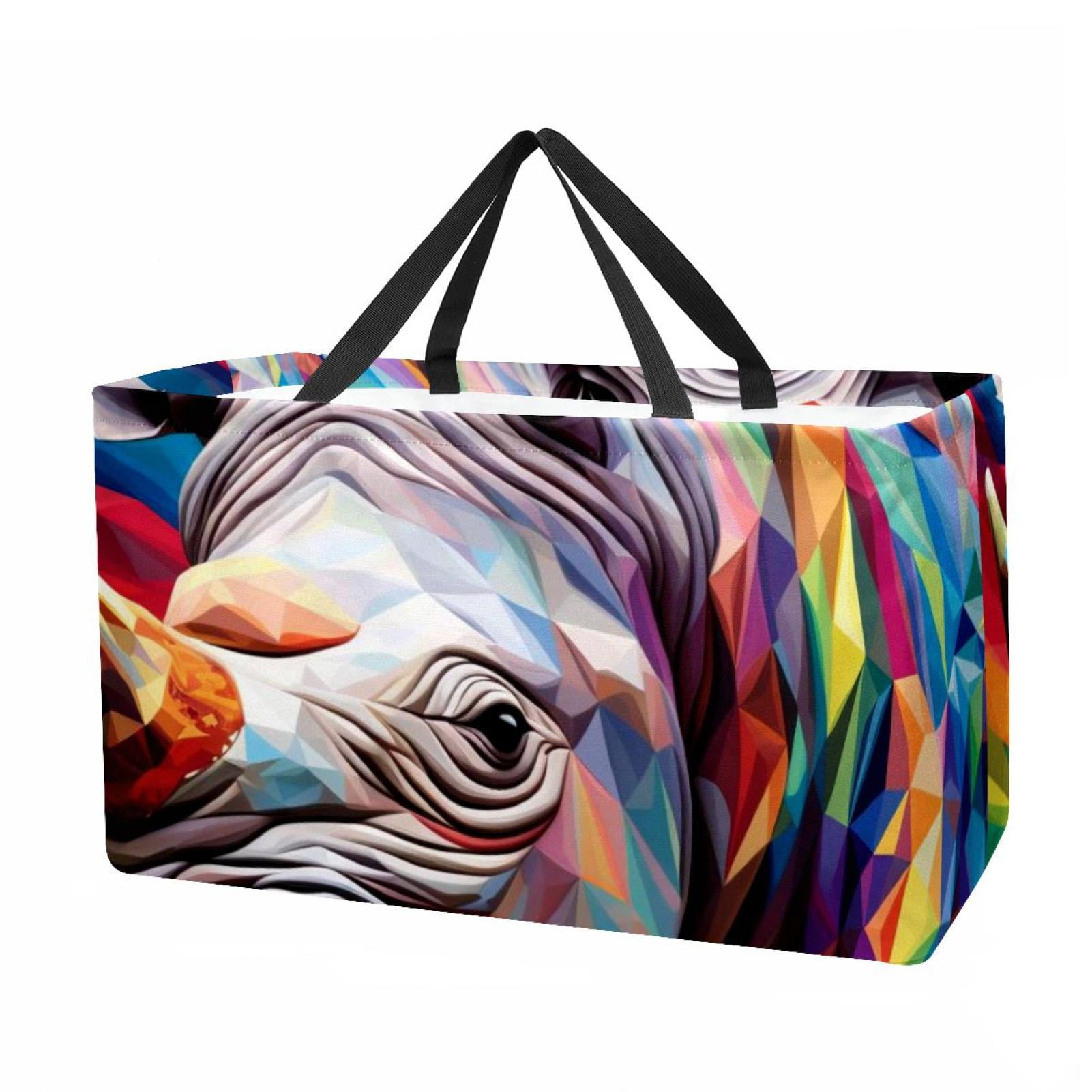 Rhinoceros Large Capacity Reusable Foldable Oxford Cloth Cube Organizer ...