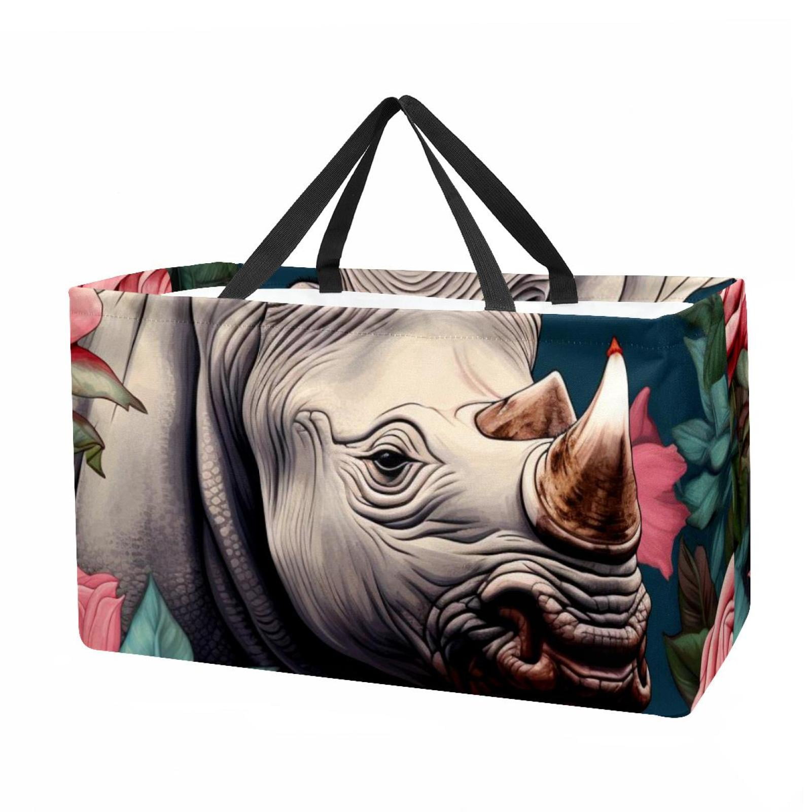 Rhinoceros Large Capacity Reusable Foldable Oxford Cloth Storage Basket ...