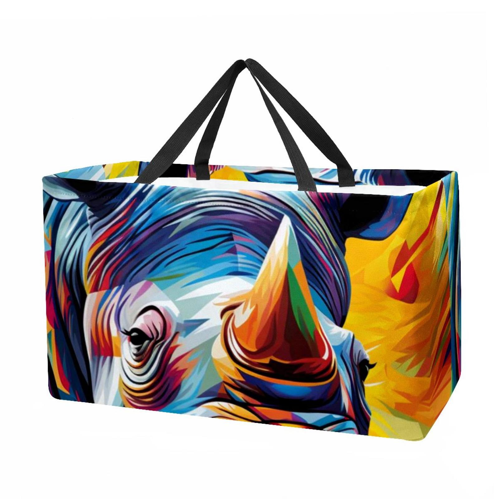 Rhinoceros Large Capacity Reusable Foldable Oxford Cloth Toy Basket ...