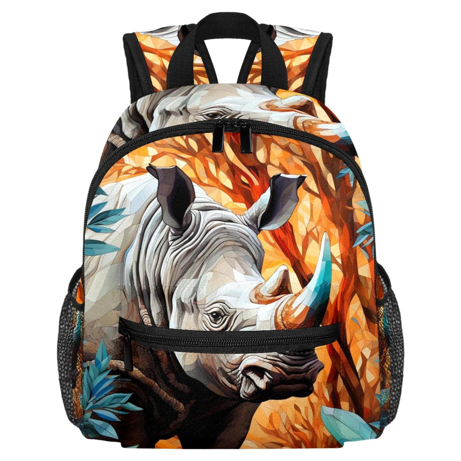 Rhinoceros Lightweight Large Capacity Adjustable Shoulder Strap Printed ...
