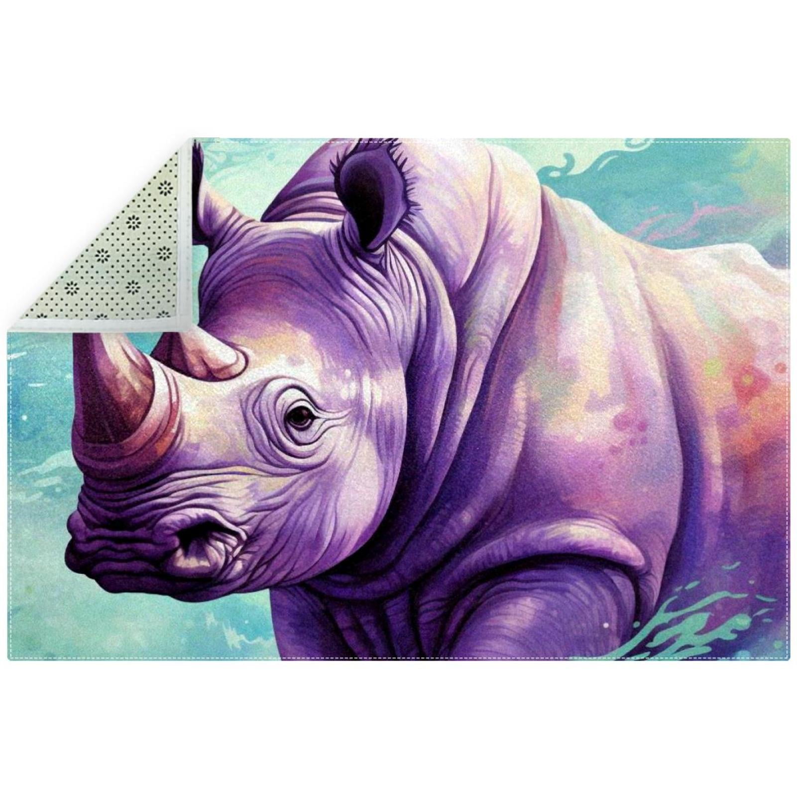 Rhinoceros Polyester Indoor Mat for Comfort and Style - Home or Office ...