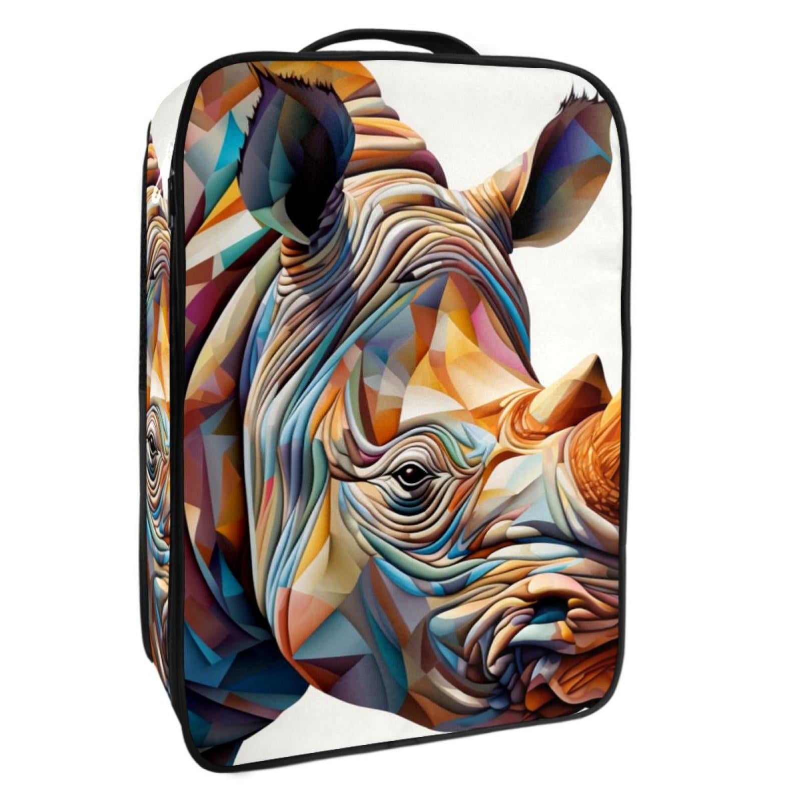 Rhinoceros Polyester Shoe Storage Box - 23x31cm/9x12in Shoe Organizer ...