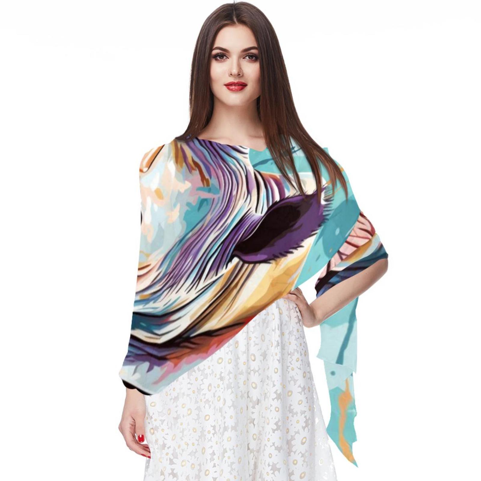 Rhinoceros Translucent Chiffon Yarn Silk Scarf - Light Breathable ...