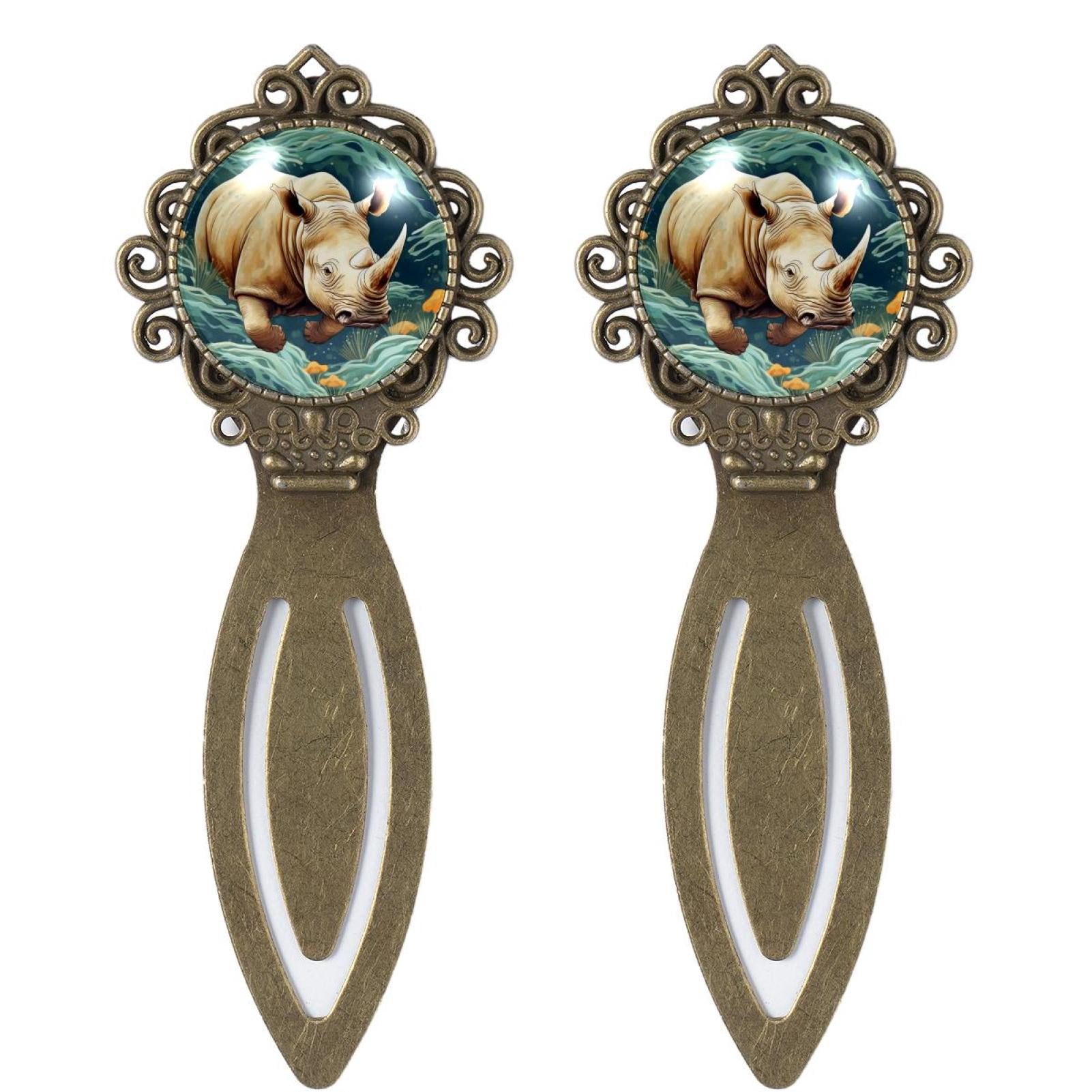 Rhinoceros Vintage Copper-Colored Lace Bookmarks: Stainless Steel ...