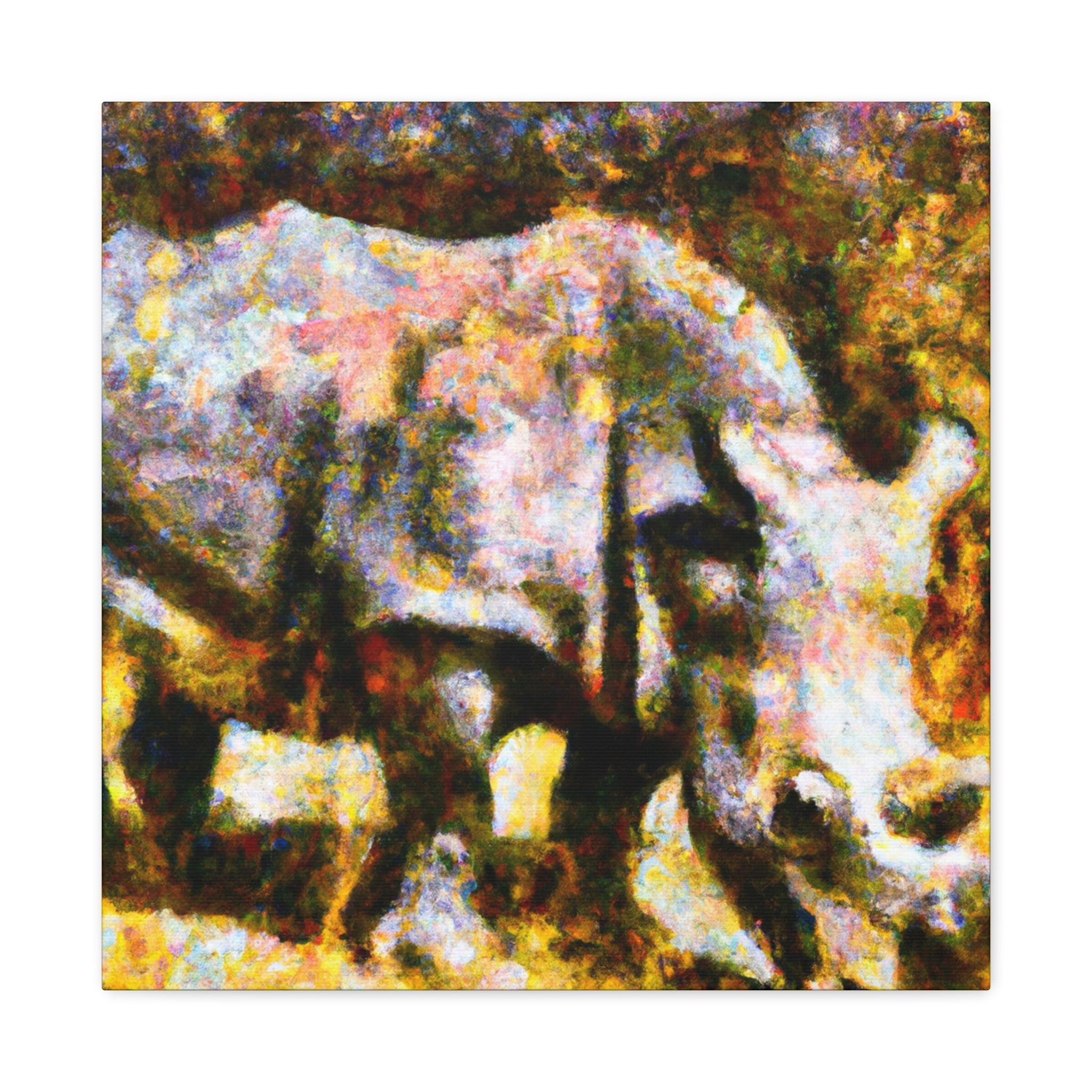 Rhinoceros of Expressionism - Canvas - Walmart.com