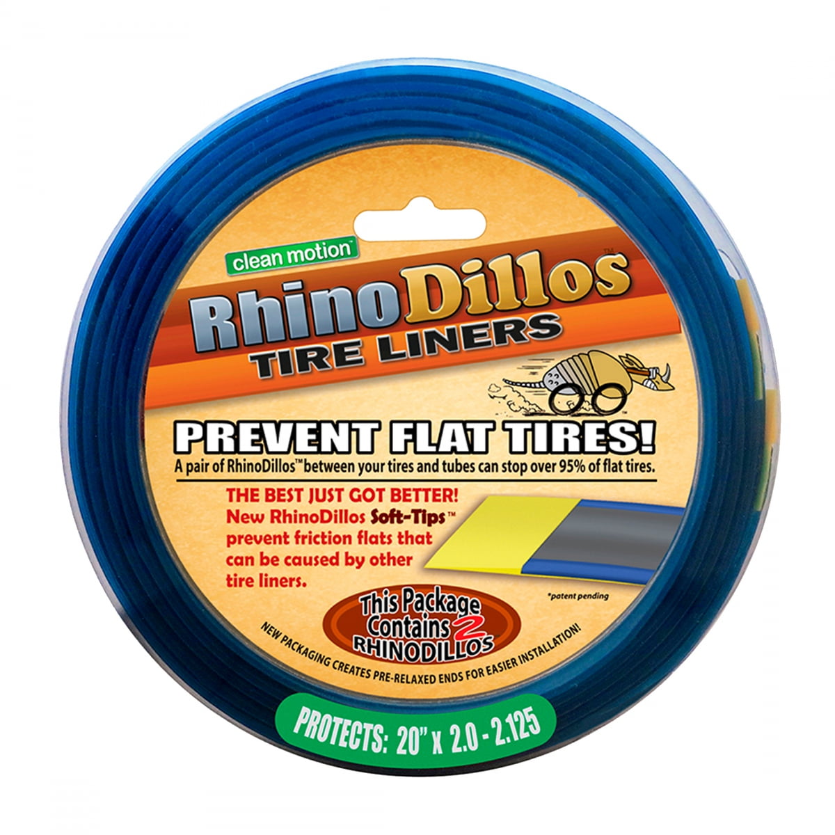 Rhinodillos Bicycle Tire Liners Pair 20x2.0-2.125 BMX 20" Tube ...