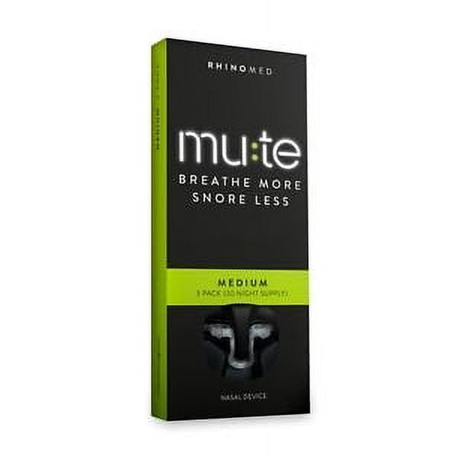 Rhinomed Mute Nasal Device, Decongestant Nose Snore Reduction, 3-Pack ...