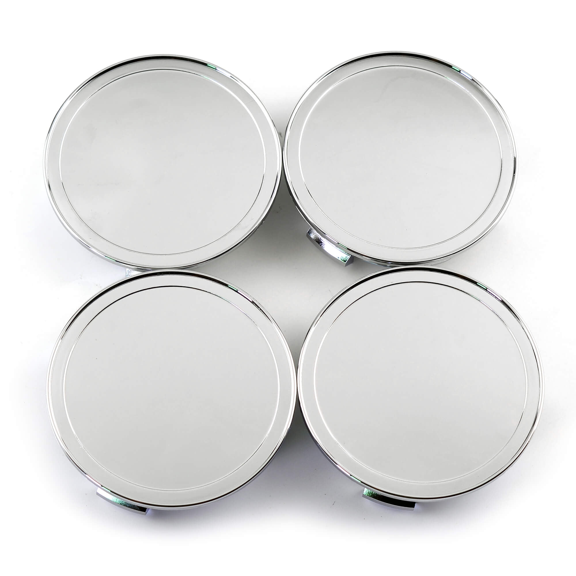 Rhinotuning 75mm Wheel Center Caps Chrome Silver for Wheel Rims OD ...