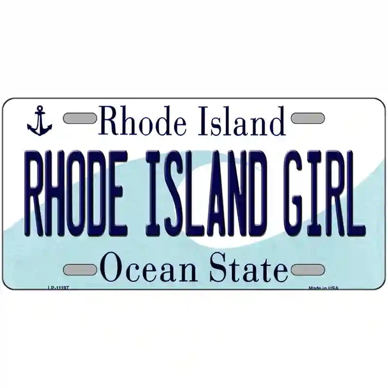 Rhode Island Girl Rhode Island State License Plate Novelty License ...