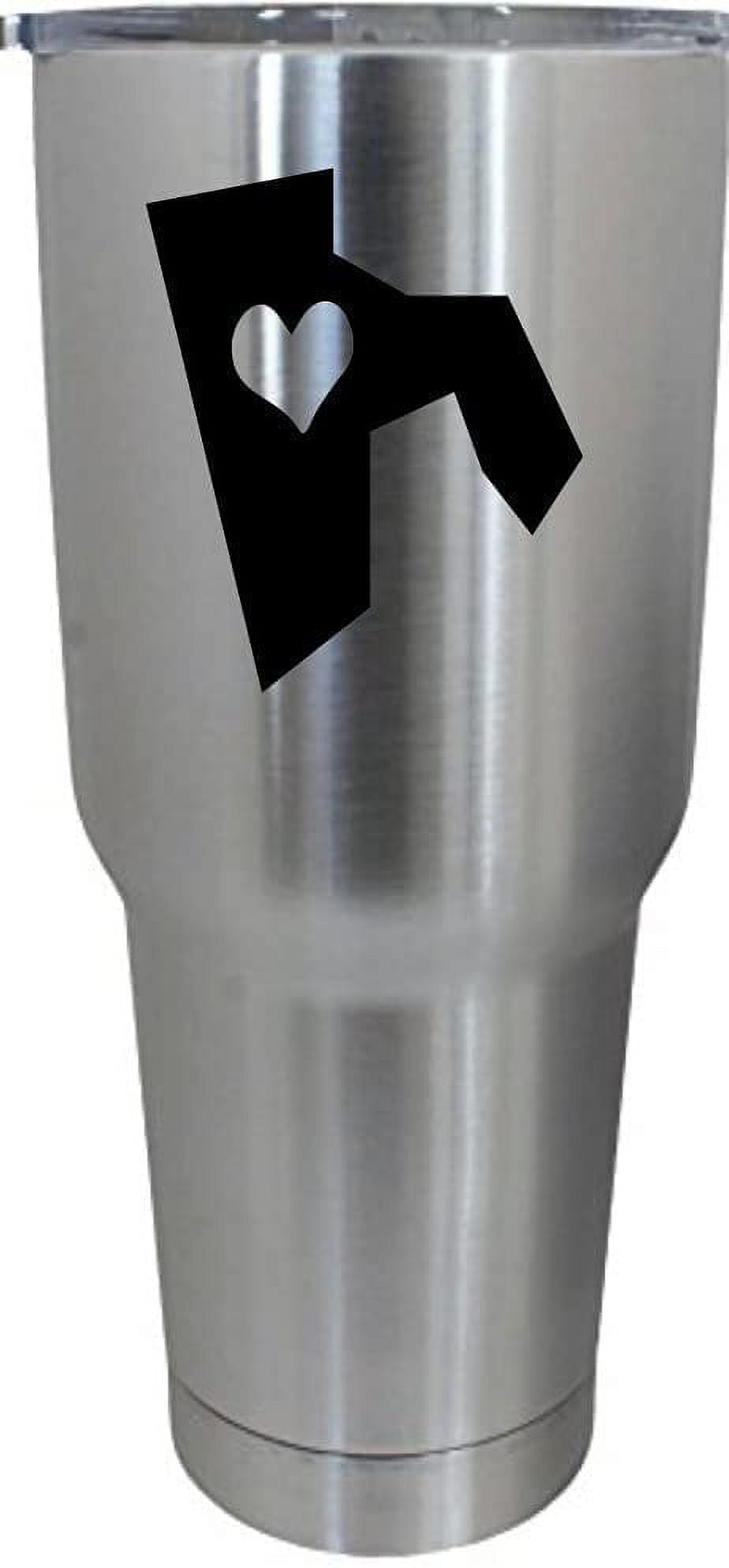Rhode Island Heart States Etched 30oz Stainless Steel Tumbler - Walmart.com