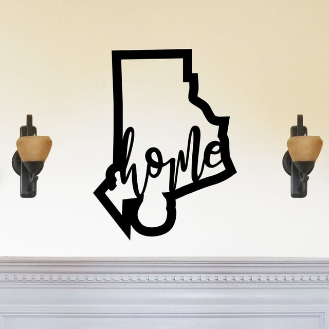 Rhode Island Home State Silhouette Solid Steel Home Decor Decorative ...