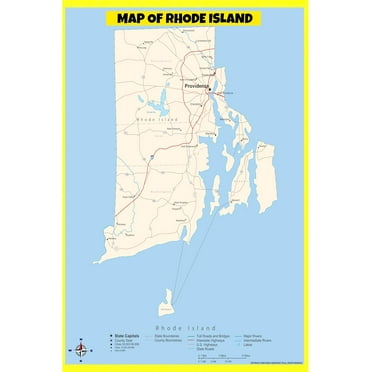 Map of Maryland - Glossy Heavy Paper Wall Map Poster Print Perfect for Classrooms and Homes ...
