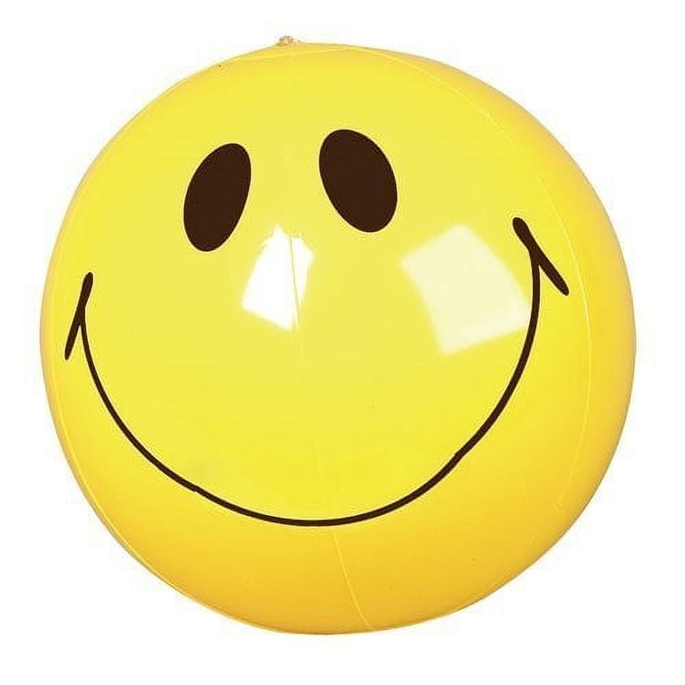 Rhode Island Novelty 16" Smiley Face Inflatable Beach Ball (12 Piece ...