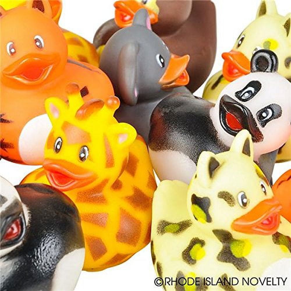Rhode Island Novelty 2" Zoo Animal Rubber Duckies - Walmart.com