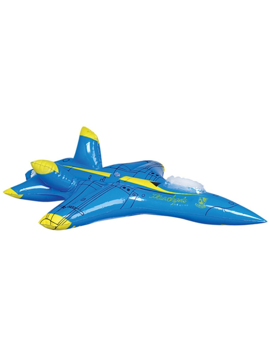 23" Blue Angel Inflatable Jet Airplane Aviation Pilot Toy Decoration ...