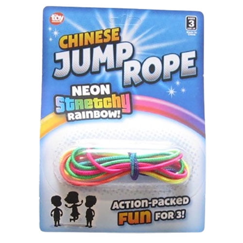 "DOBA Kids Toy, Chinese Jump Rope Neon Stretchy Rainbow, 28"" Case Pack ...