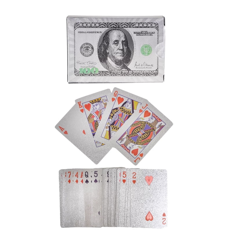 Rhode Island Novelty - Games & Toys - SILVER FOIL $100 BILL PLAYING ...