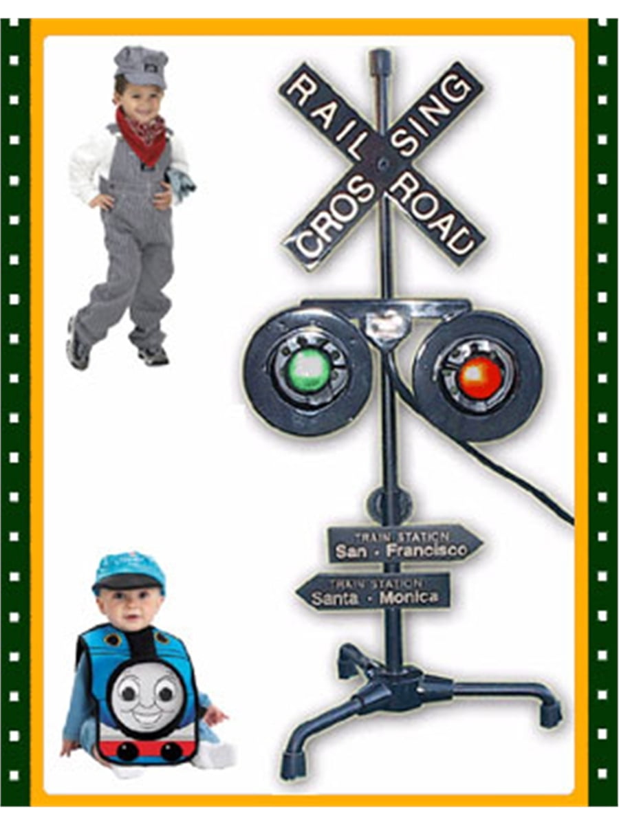Rhode Island Novelty New Rail Road Crossing Light Train Accessory Table ...