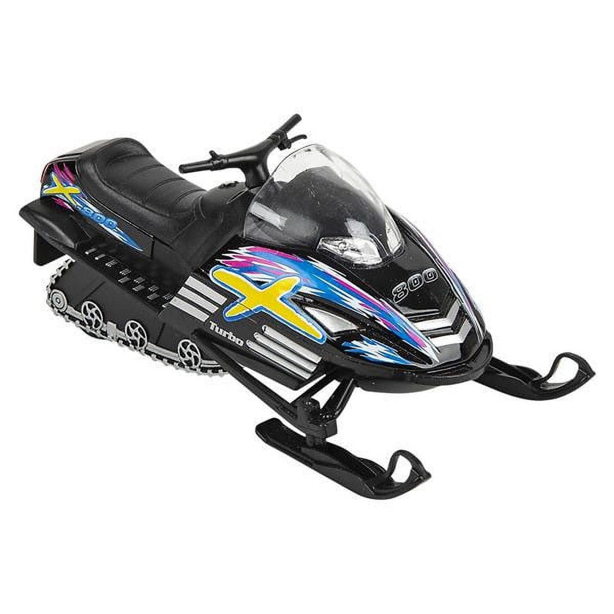 Rhode Island Novelty Toy - Pull Back Die-Cast Turbo Snowmobile (Black ...