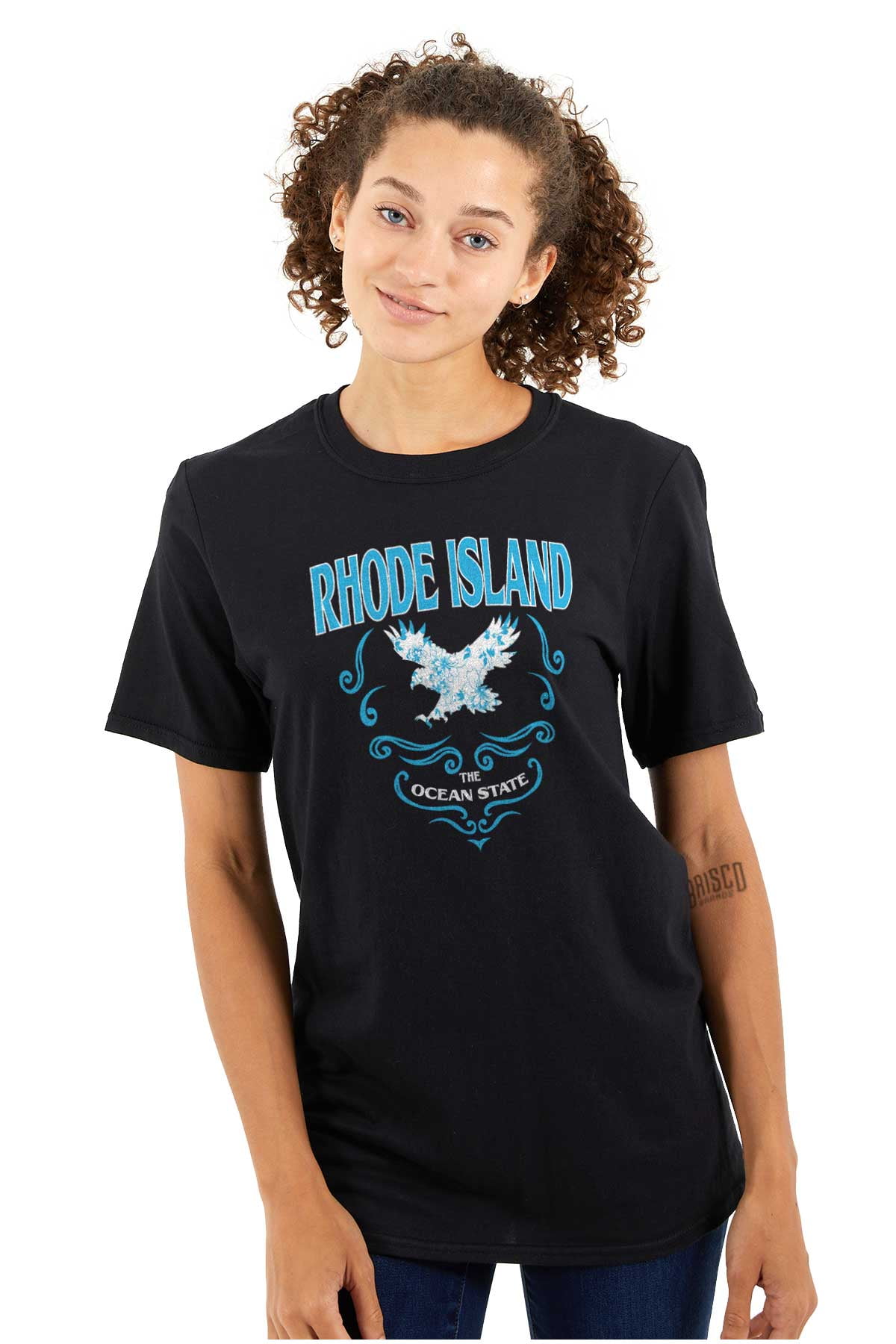 Rhode Island Ocean State Symbol Women Plus Size Graphic Tee Tees Brisco ...