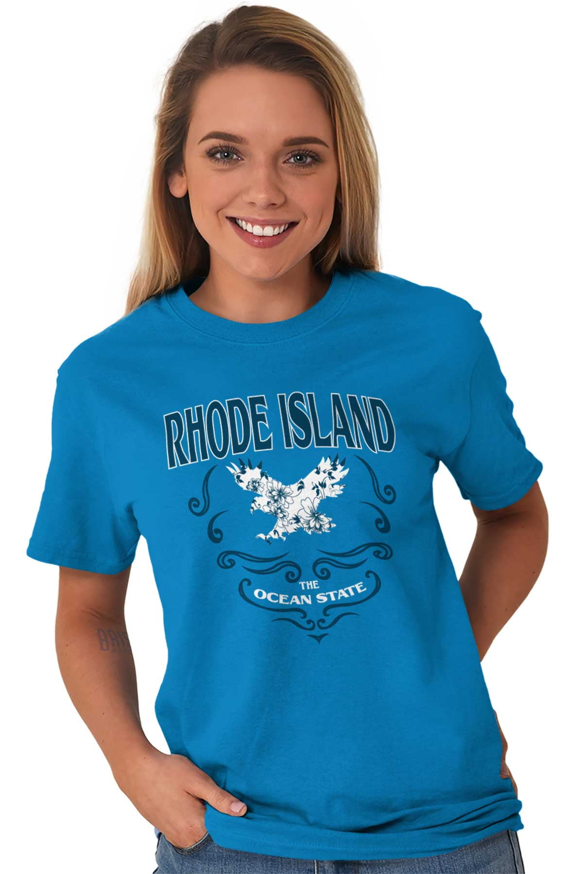 Rhode Island Ocean State Symbol Women's Graphic T Shirt Tees Brisco Brands 3X - Walmart.com
