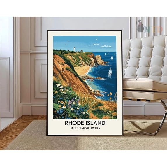Rhode Island Print, Rhode Island Wall Art, Rhode Island Poster, Rhode ...