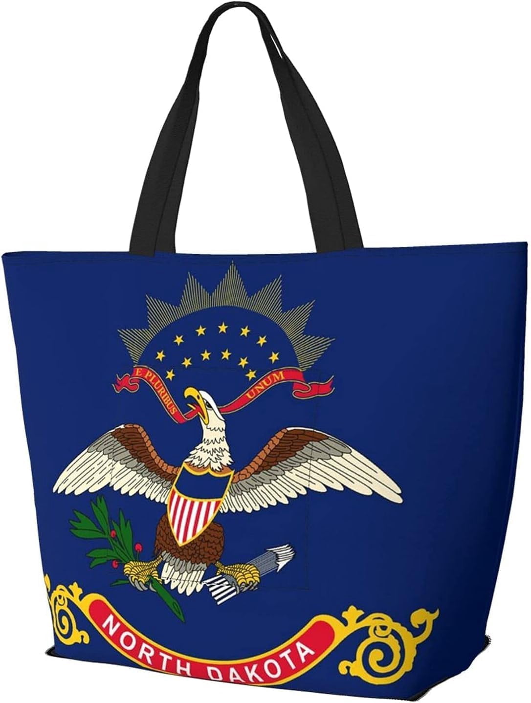 Rhode Island RI State Flags Tote Bag for Women Shoulder Bag Folding ...