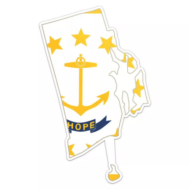 Rhode Island State Sticker Phone Decal Water Bottle Stickers Car Decals ...