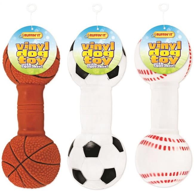 Rhode Island Textile 4766556 Dumbbell Vinyl Pet Assorted Toy, Large ...
