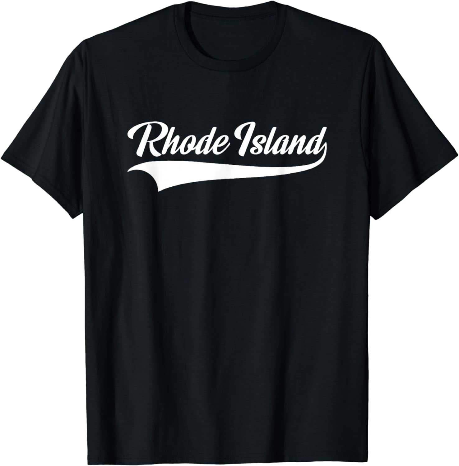Rhode Island - Throwback Design - Classic Cotton T-Shirt - Walmart.com