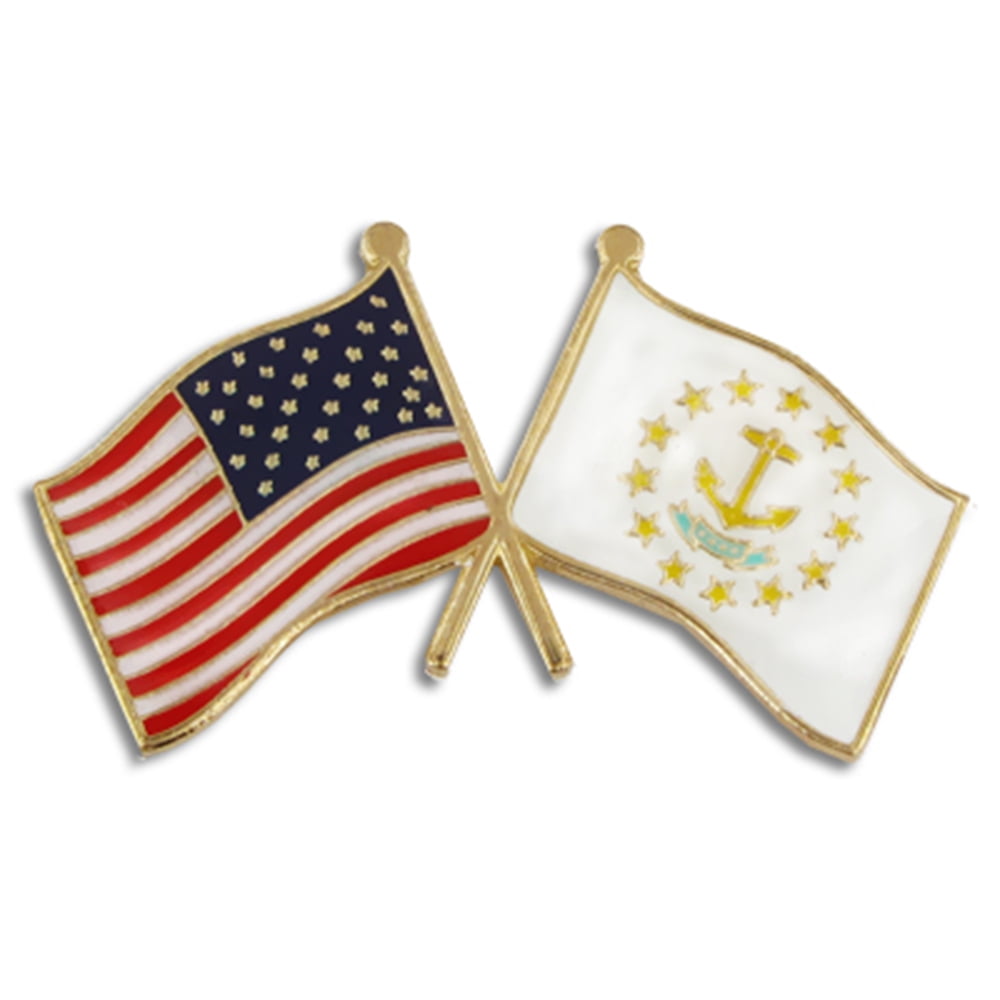Customer reviews for Rhode Island and USA Crossed Friendship Flag ...