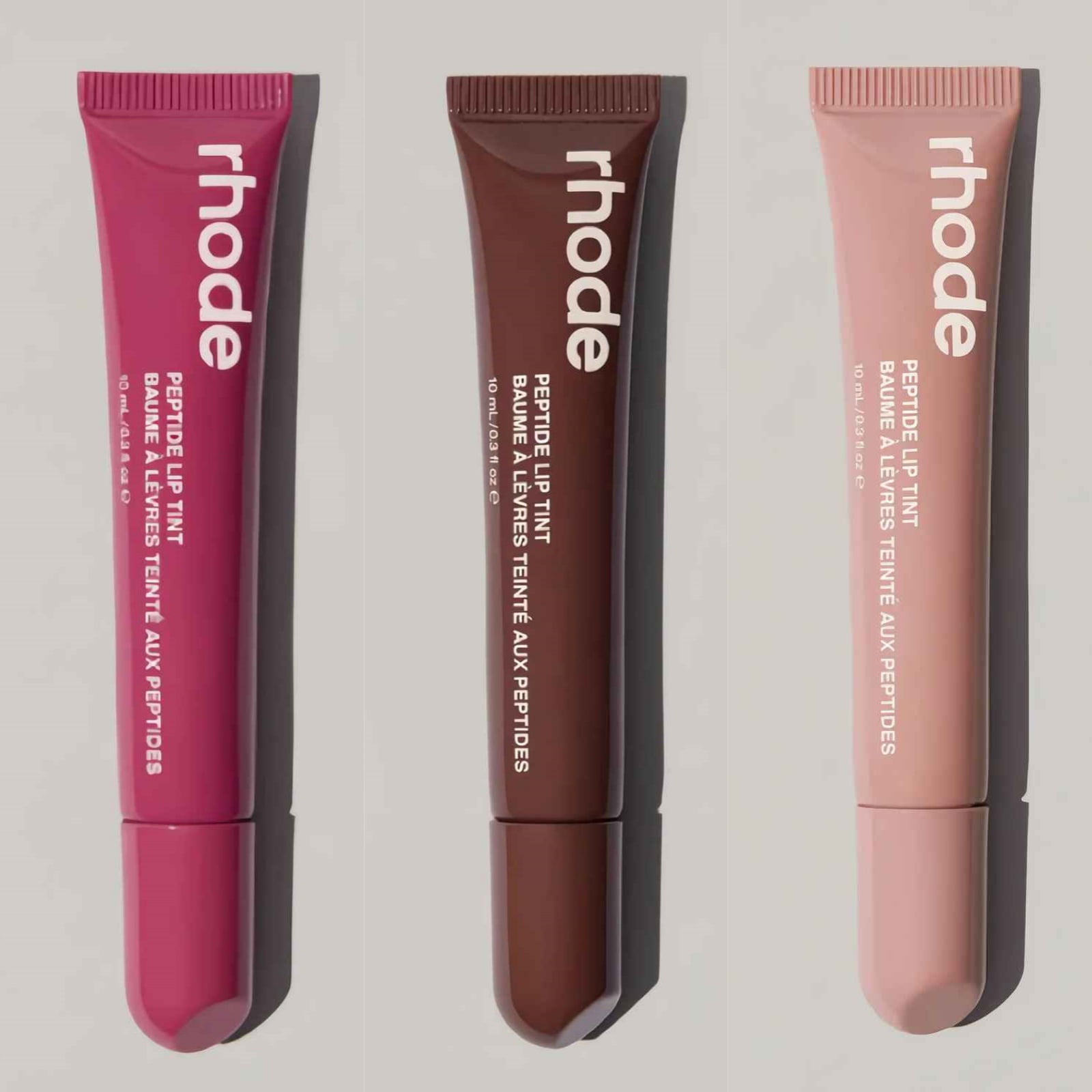 RHODE PEPTIDE LIP TINT - Raspberry Jelly + Espresso + Toast - Sheer ...