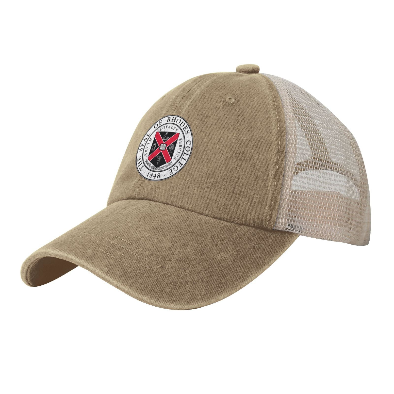 Rhodes College Logo Cowboy Vintage Mesh Baseball Cap - Trucker Hat With ...