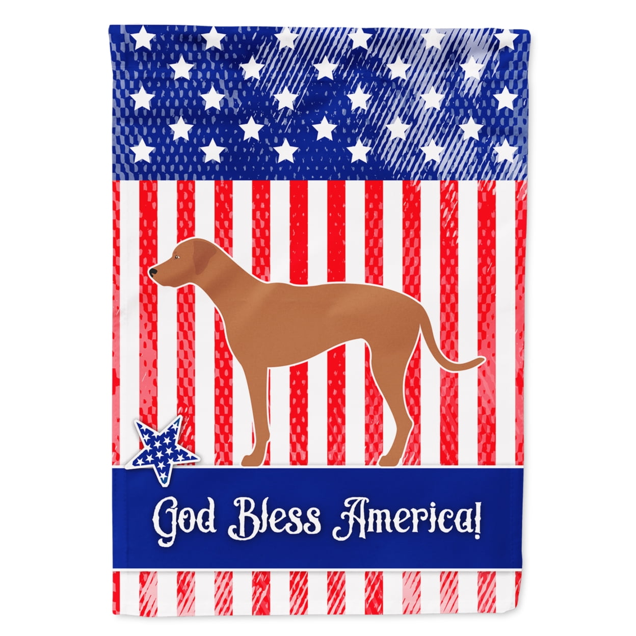 Rhodesian Ridgeback American Garden Flag - Walmart Business Supplies