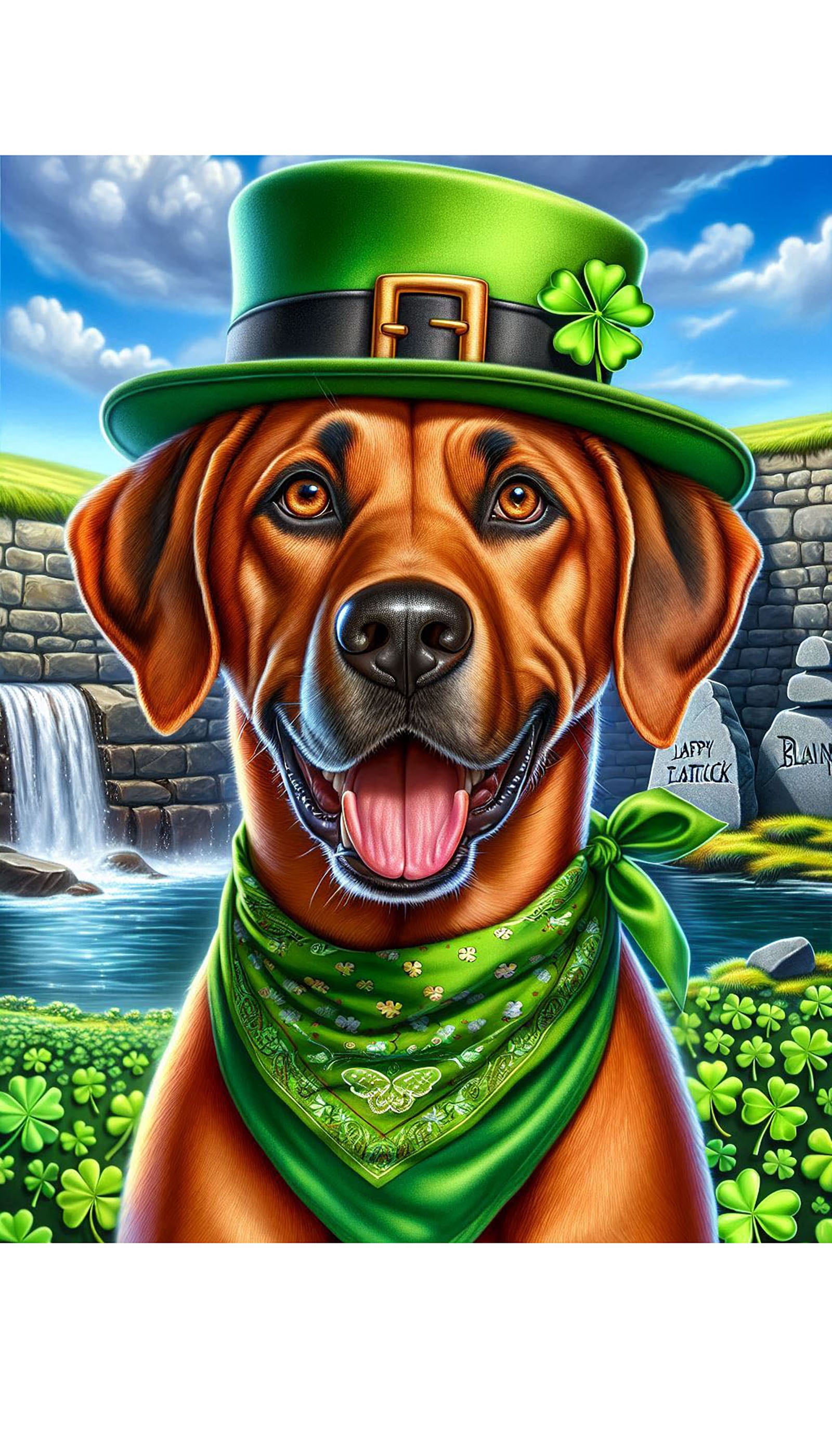 Rhodesian Ridgeback - Best of Breed DCR Saint Patricks Day Garden Flag ...