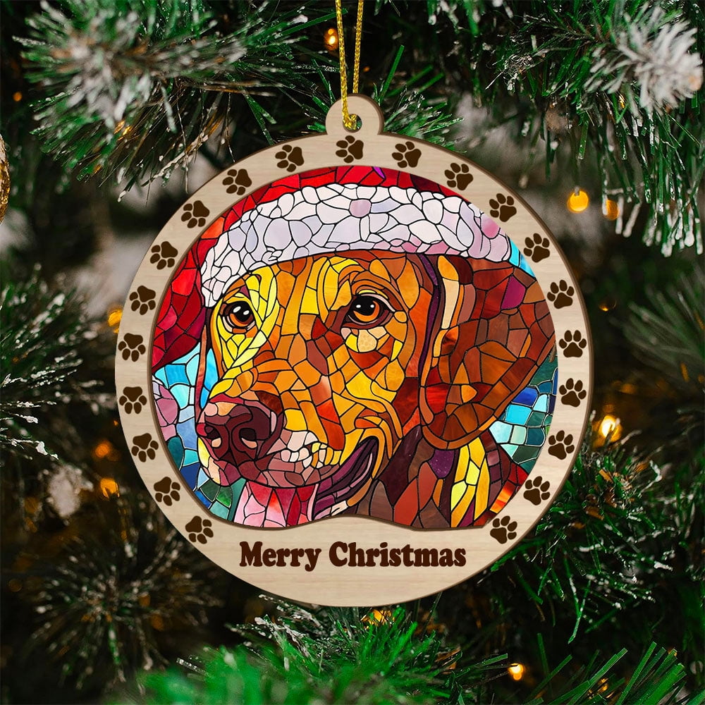 Rhodesian Ridgeback Christmas Dog Ornament, Rhodesian Ridgeback Dog ...