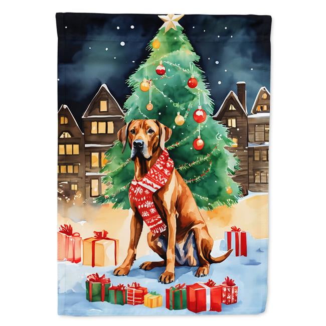Rhodesian Ridgeback Christmas House Flag 28 in x 40 in - Walmart.com