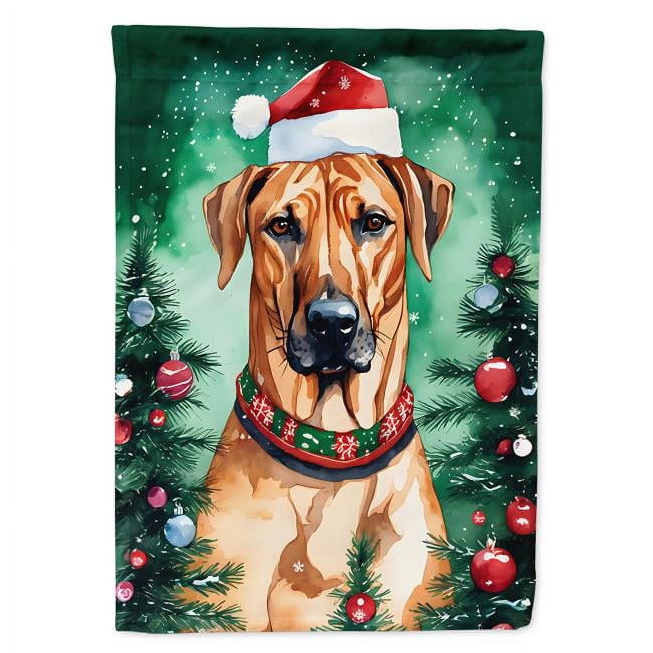 Rhodesian Ridgeback Christmas House Flag 28 in x 40 in - Walmart.com