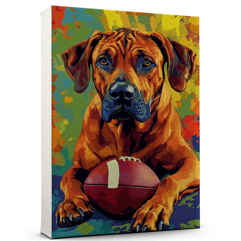 Rhodesian Ridgeback Dog American Football Poster – Funny Rhodesian ...